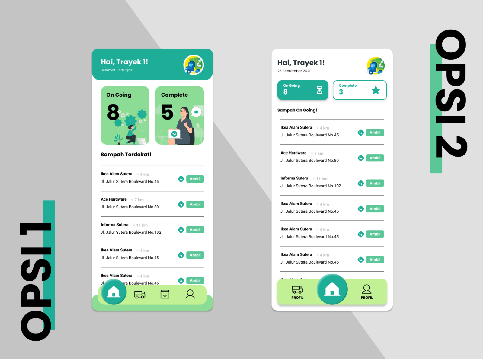 Mobile UI Challenge - HiFi Trash Apps by Ilham Fatahillah Ridwan on ...