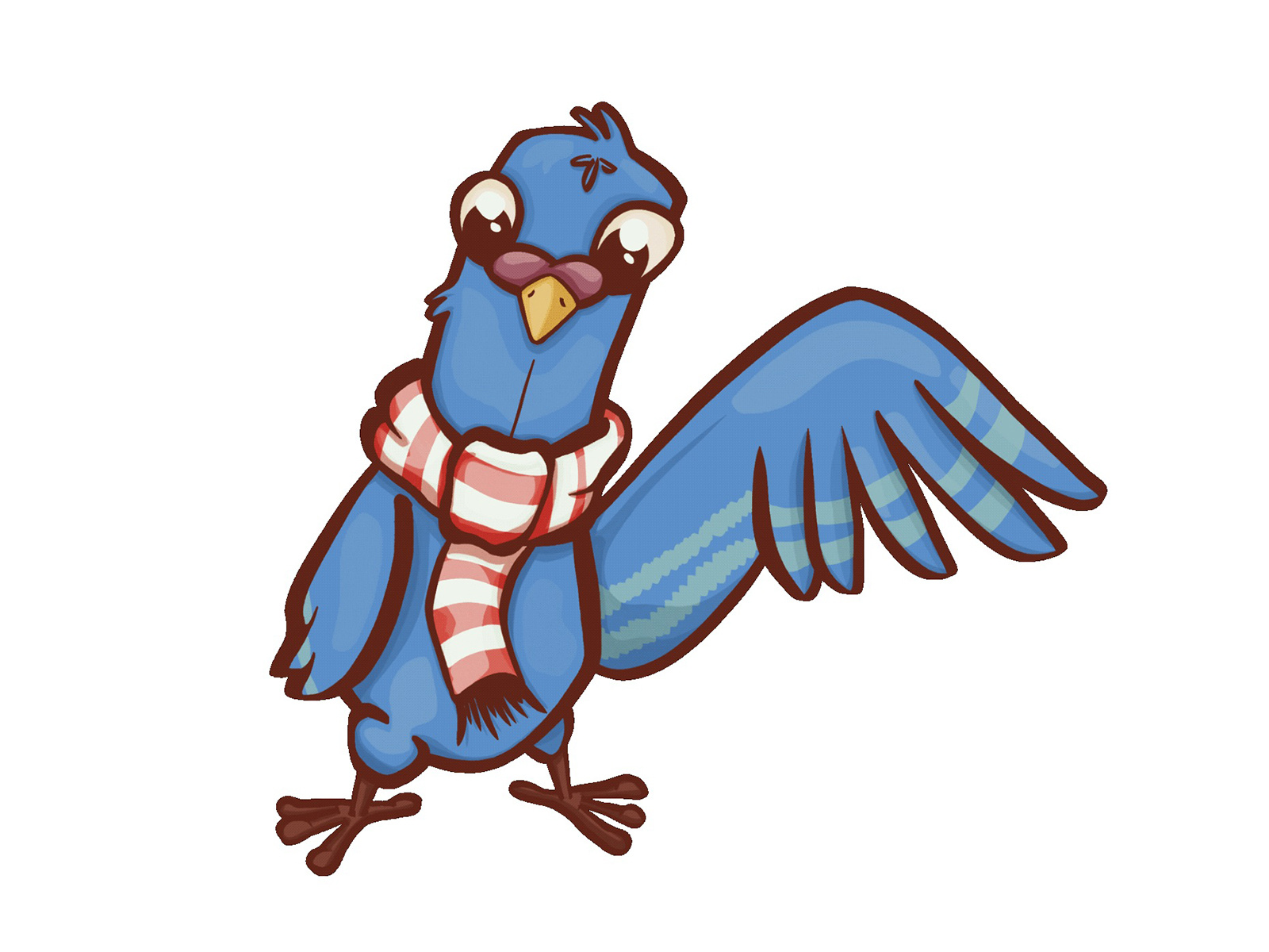 Crazy pigeon by Kseniia Magpie on Dribbble