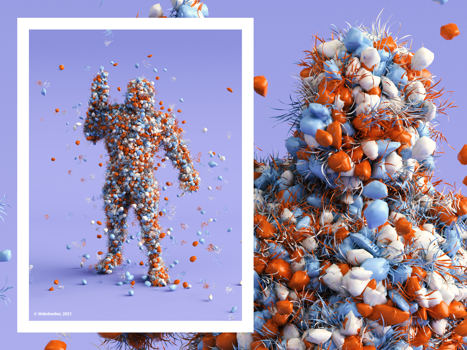 Particles - Art print by Webshocker - Matjaz Valentar on Dribbble