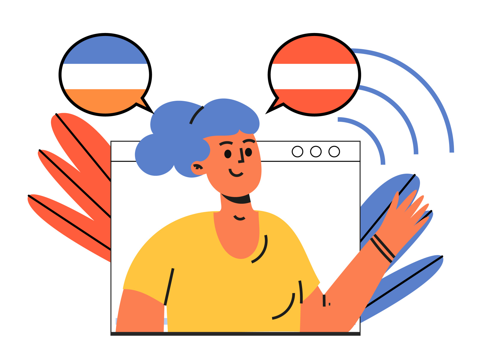 Foreign languages by Alyona on Dribbble