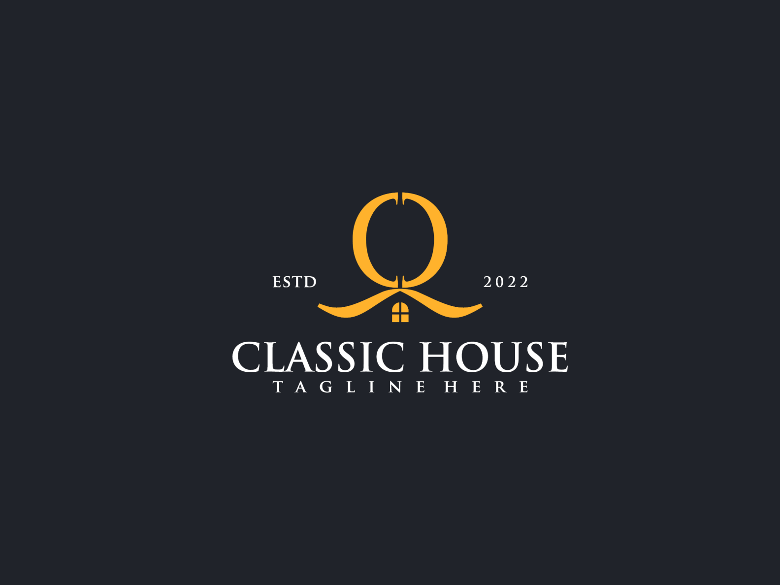 Classic house logo by Konopelski Casandra on Dribbble