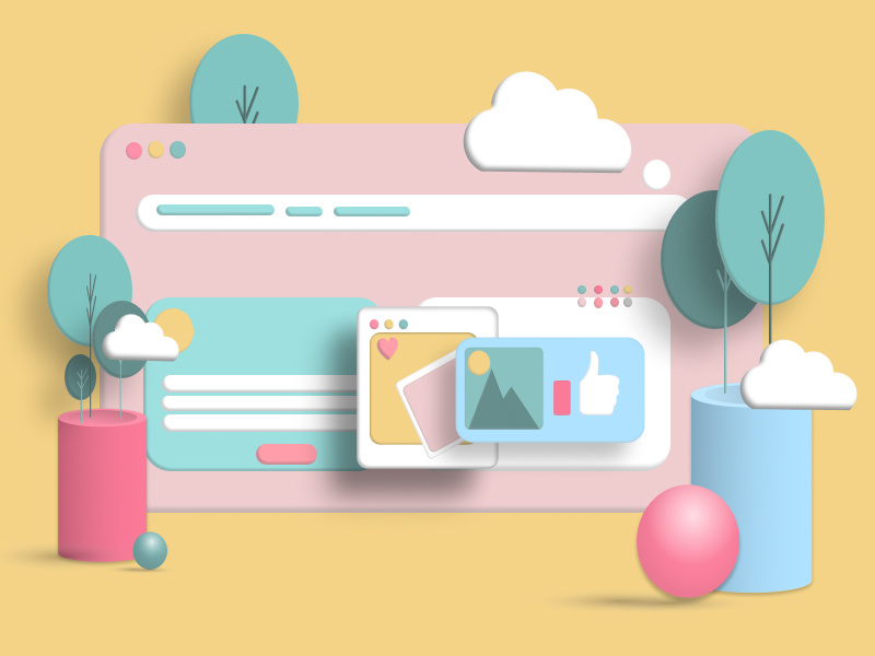 3D Illustration Practice in Figma. by Ahamed Tonmoy on Dribbble