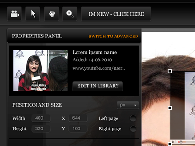 Video toolbar by Martin Munk on Dribbble