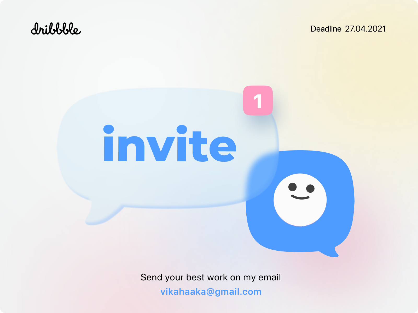 1 Dribbble Invite by vikahaak on Dribbble