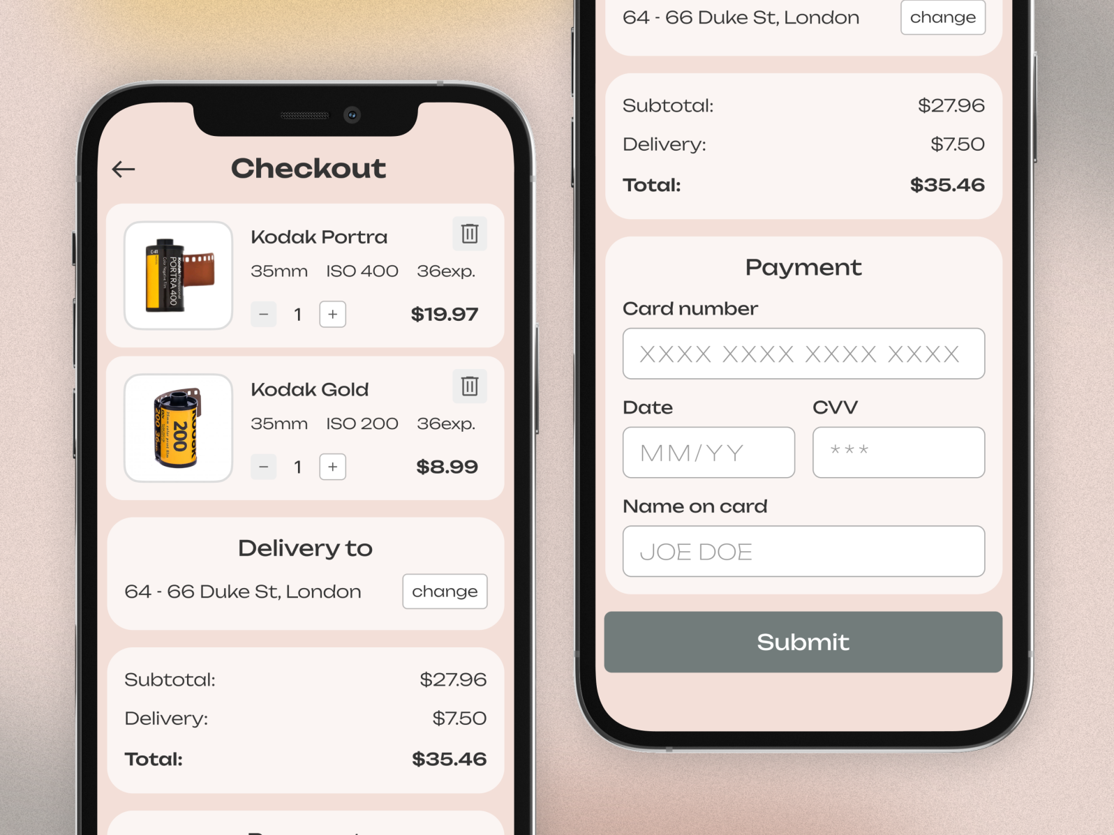 Checkout page. Day 2 of daily UI challenge. by Stepan on Dribbble