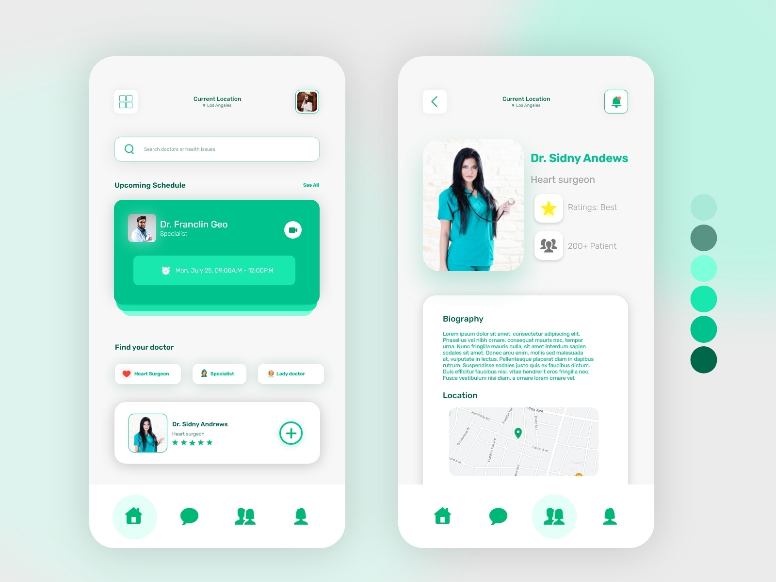Find a Doctor App by Tharuka Idushan on Dribbble