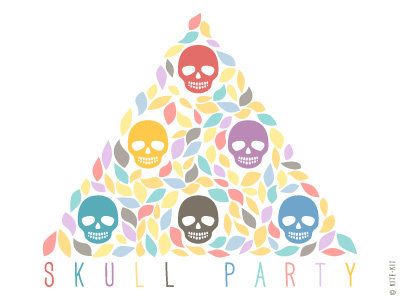 Skull Party by Ekaterina Bychkova on Dribbble