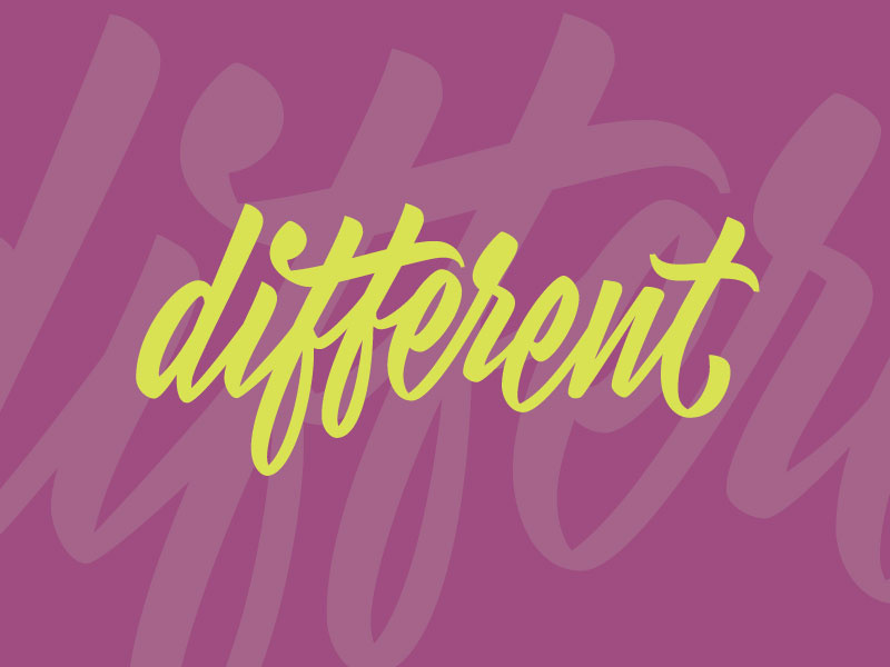 Different by Riley Cran on Dribbble