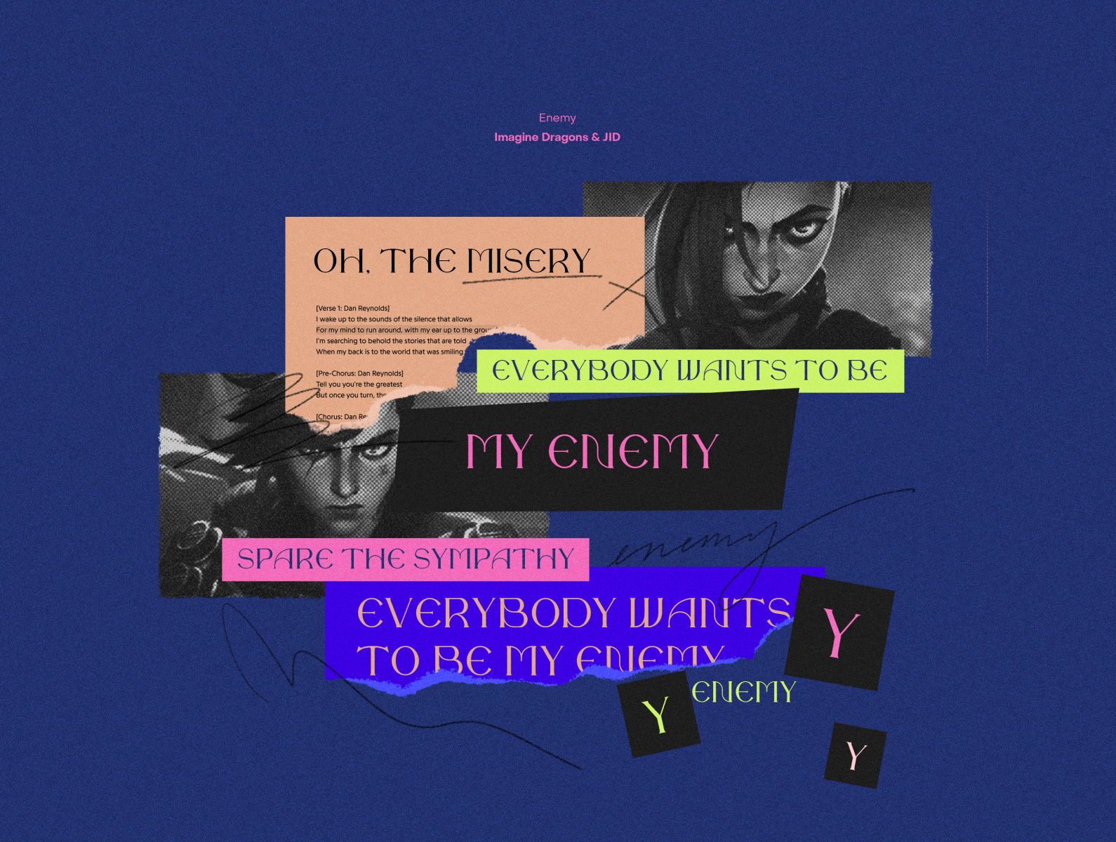 IG post about fonts by Ira Koritsa on Dribbble