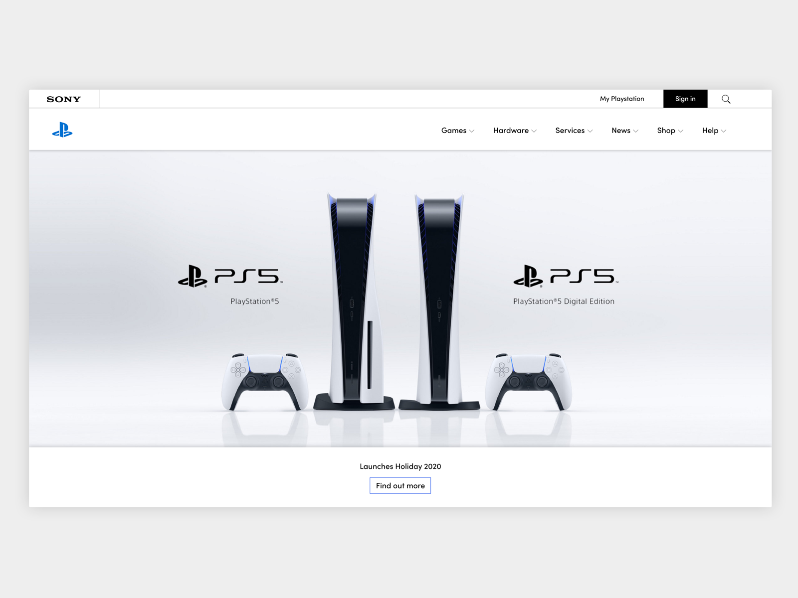 Playstation Website Redesign by Lucas Regueiro on Dribbble