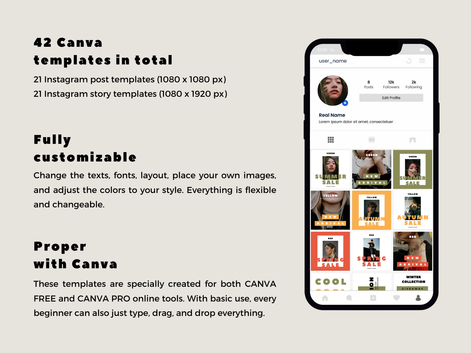 COLORFUL Instagram Template by Blue Ivy Design on Dribbble