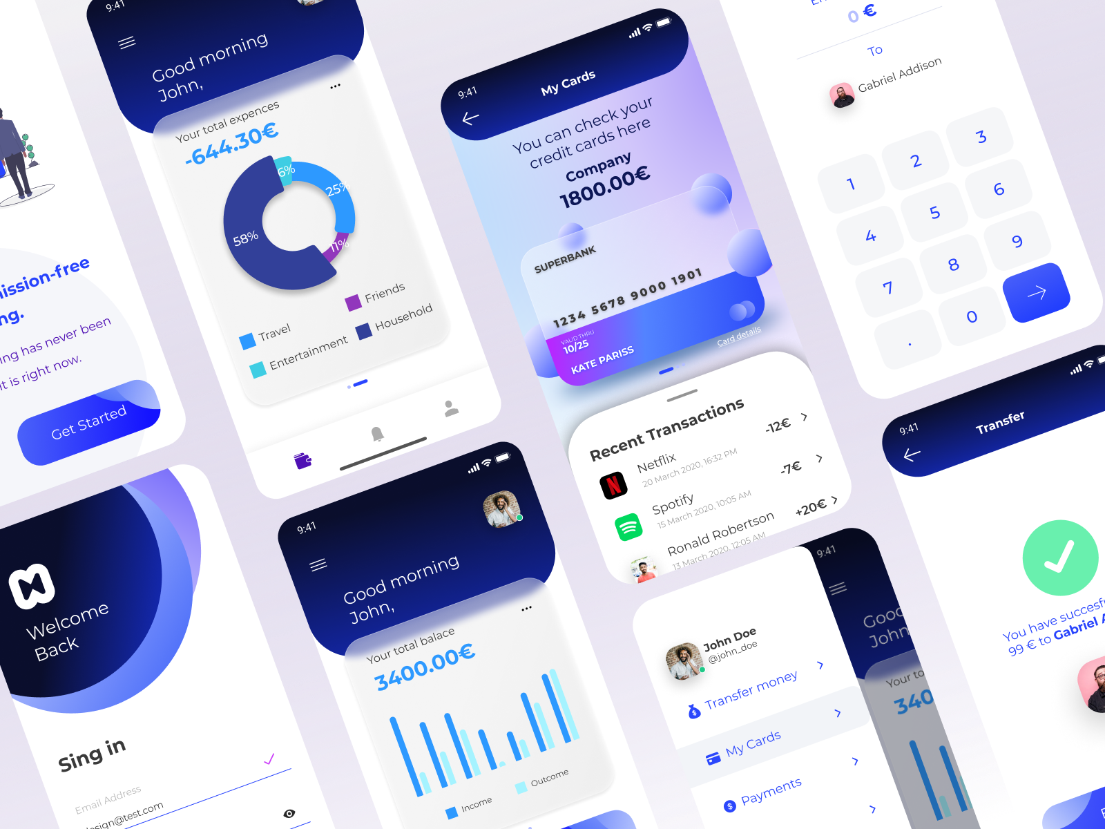 Money app by Kate Pariss on Dribbble