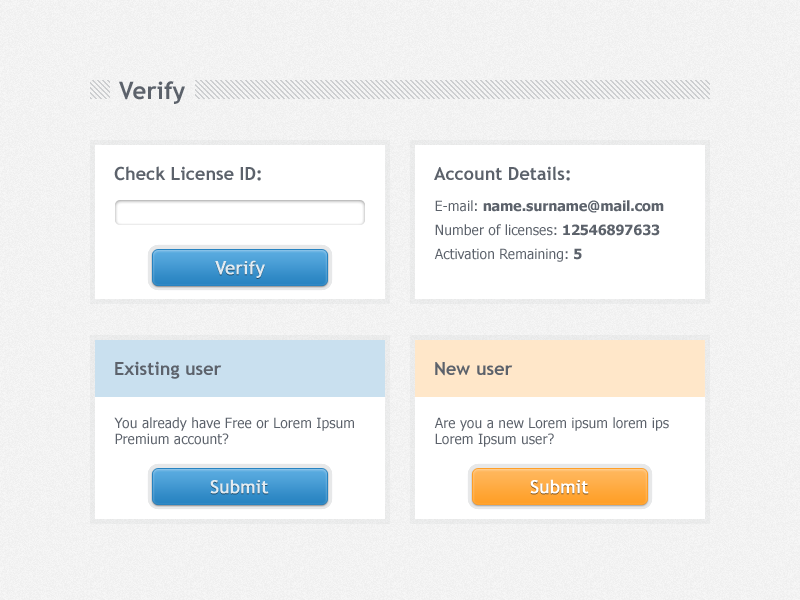 Verify your account - web form. by Goce Jonoski - Dribbble