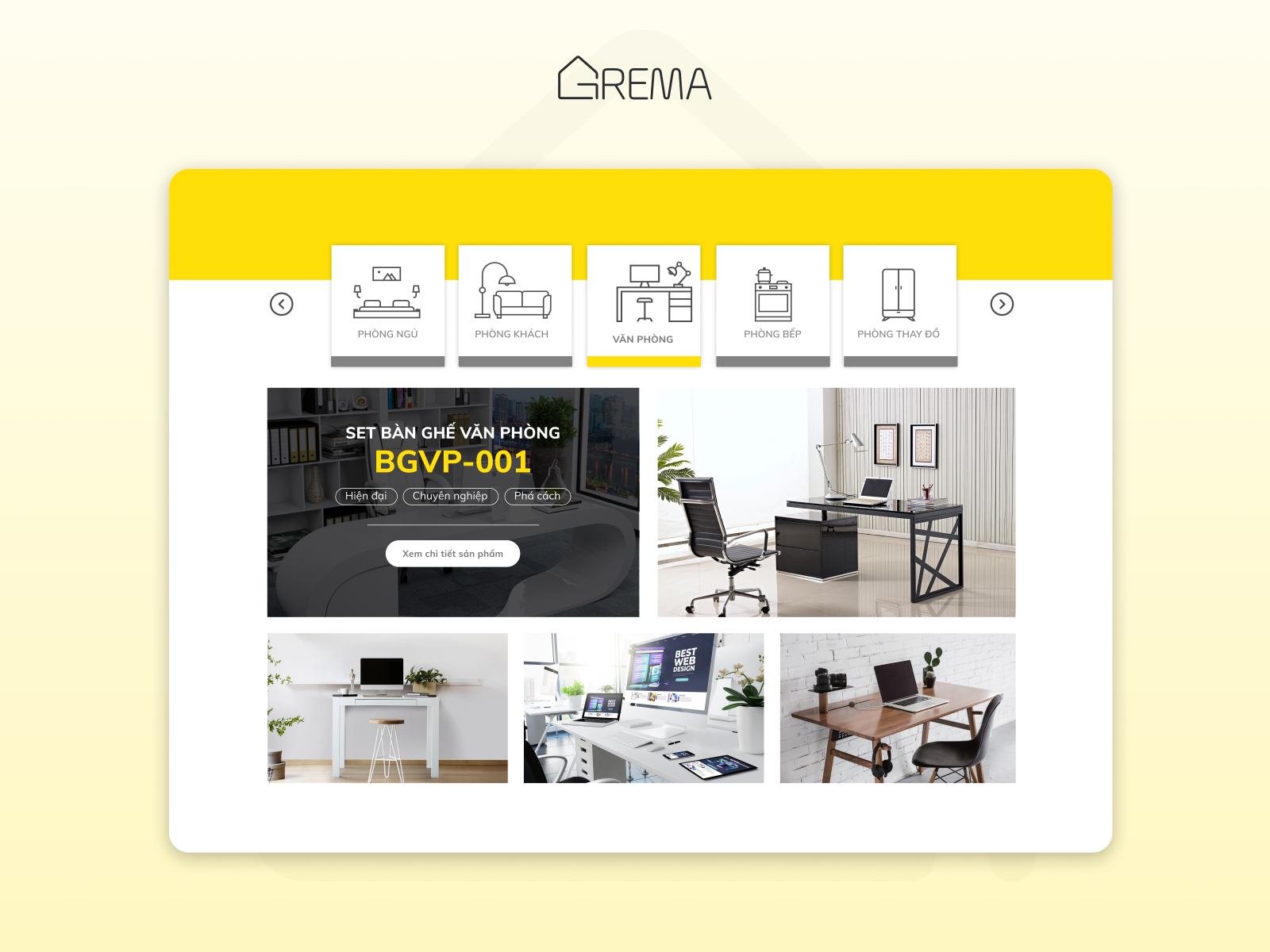 Grema Home | UI by Tăng Phước Khánh on Dribbble