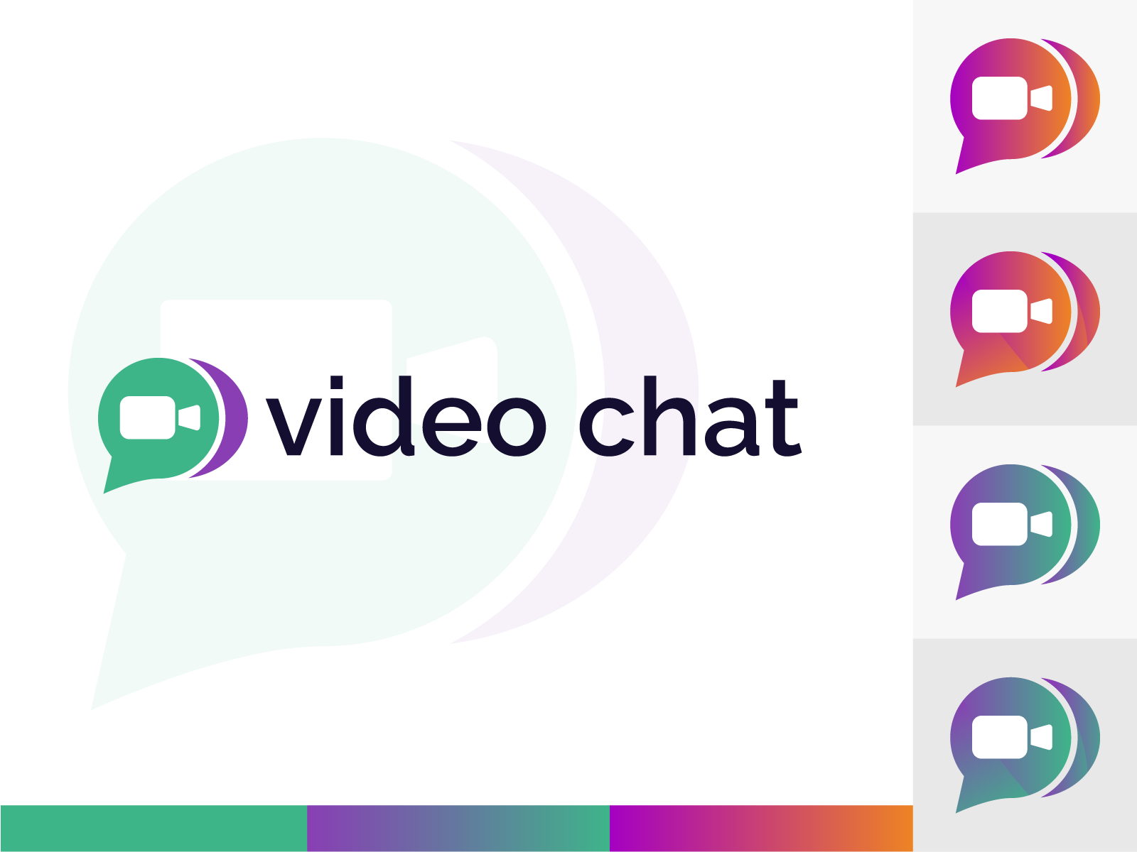 Video chat logo by Saiful Azam on Dribbble