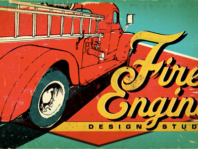 Fire Engine Design Proposal Cover by jason bays on Dribbble