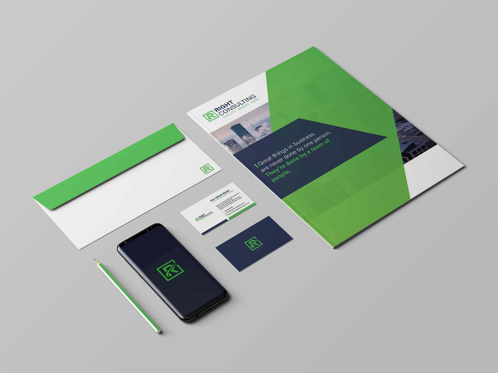 Right Consulting Brand Identity Design by Marufiam™ on Dribbble