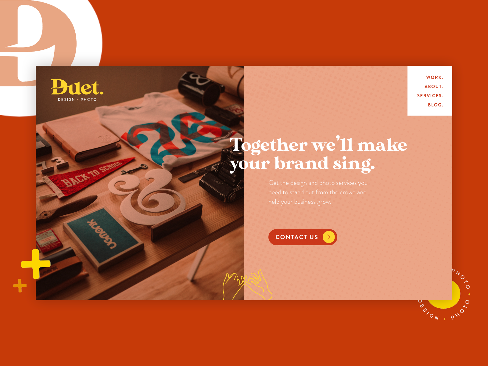 Duet. - Agency Site Design by Shannon Werling on Dribbble