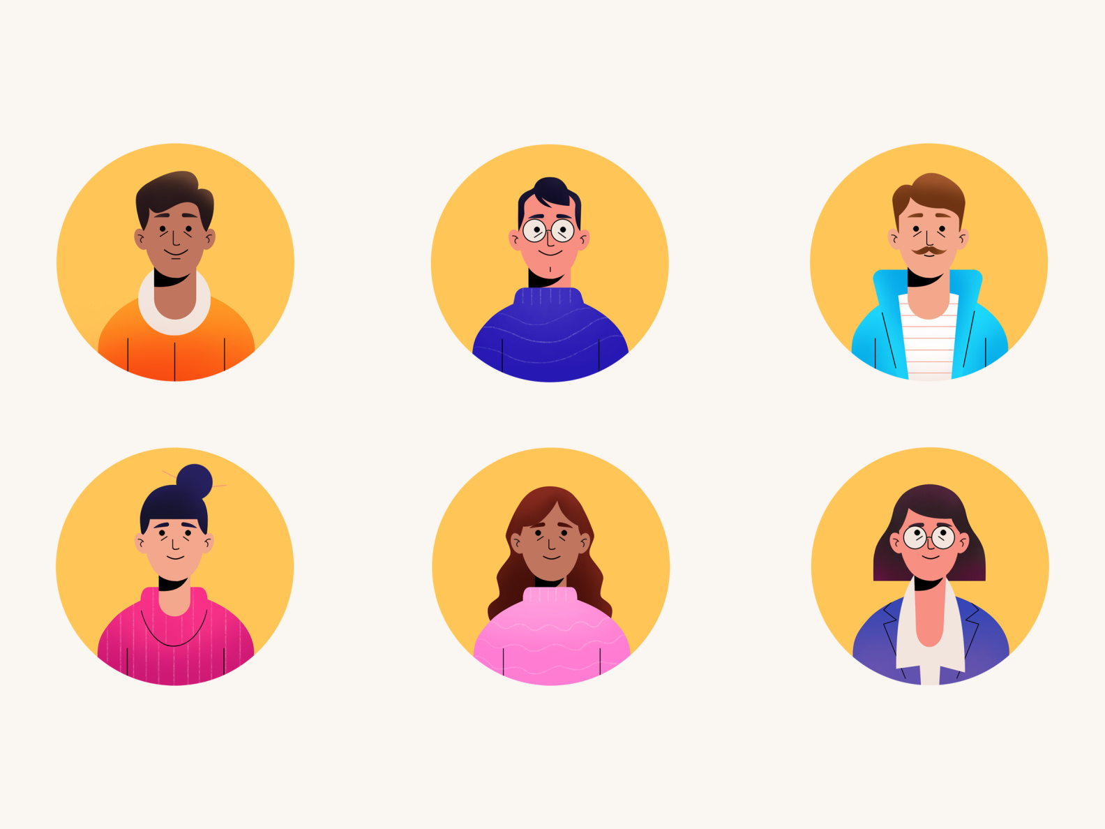 Avatar Illustration by Devarati Ghosh on Dribbble