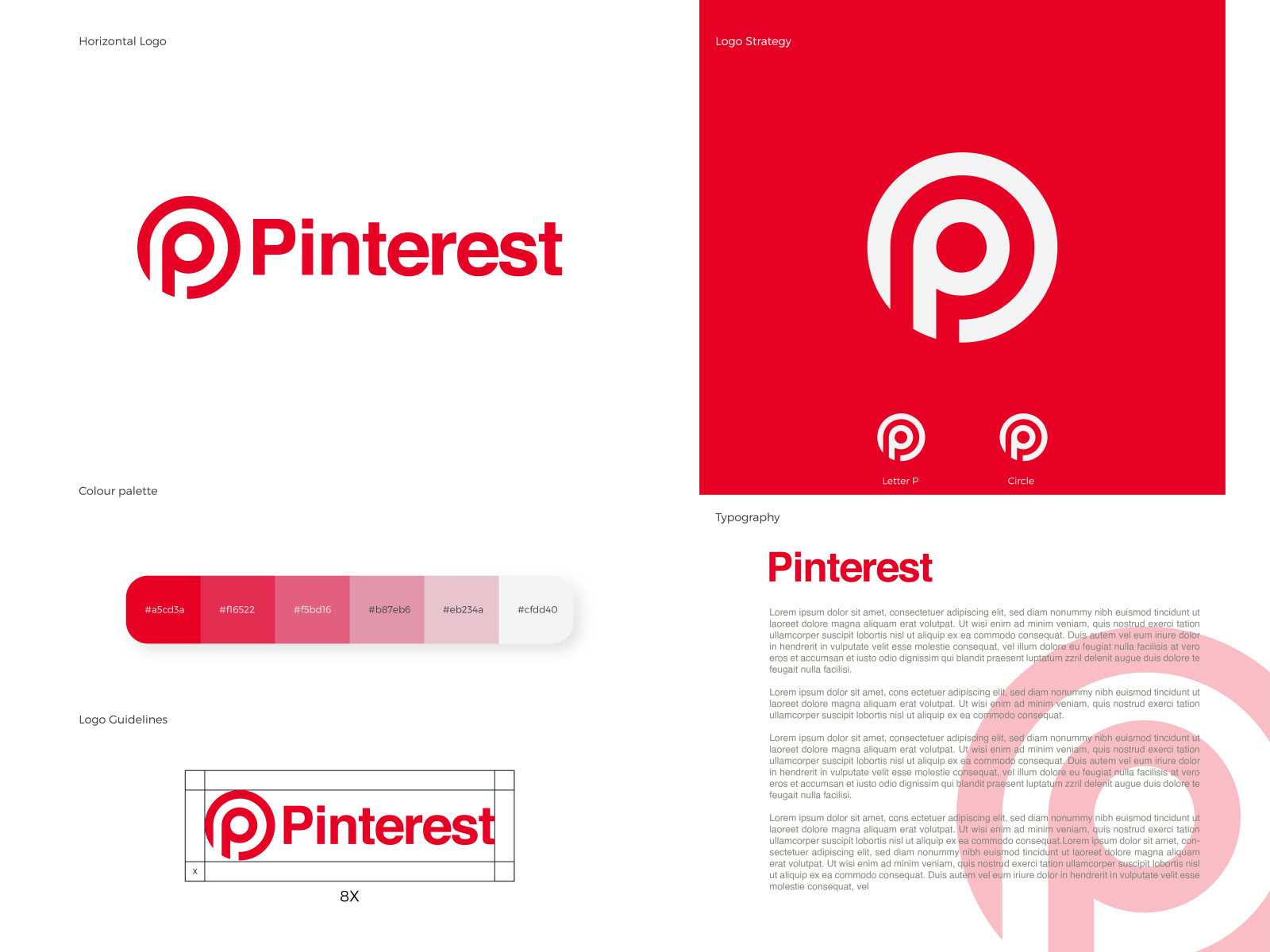 Pinterest logo redesign by Ganith Sanchitha on Dribbble