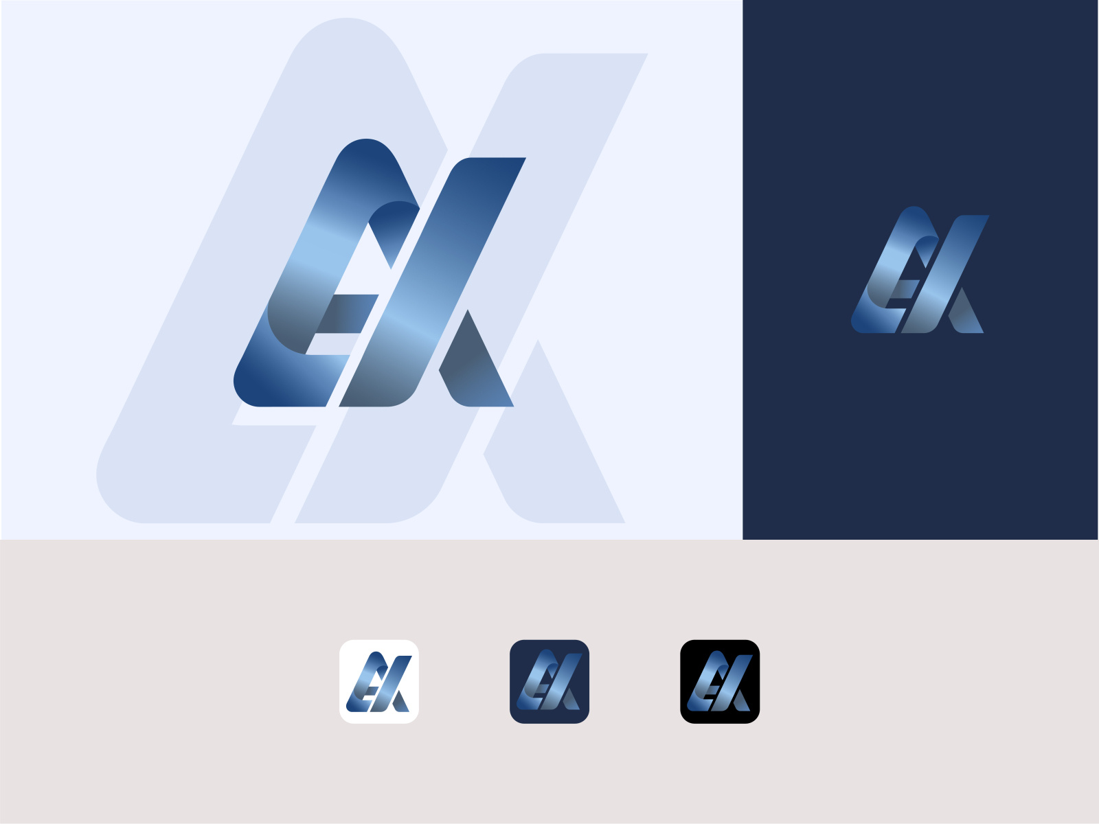 AX Letter Logo by tanzina kabir on Dribbble