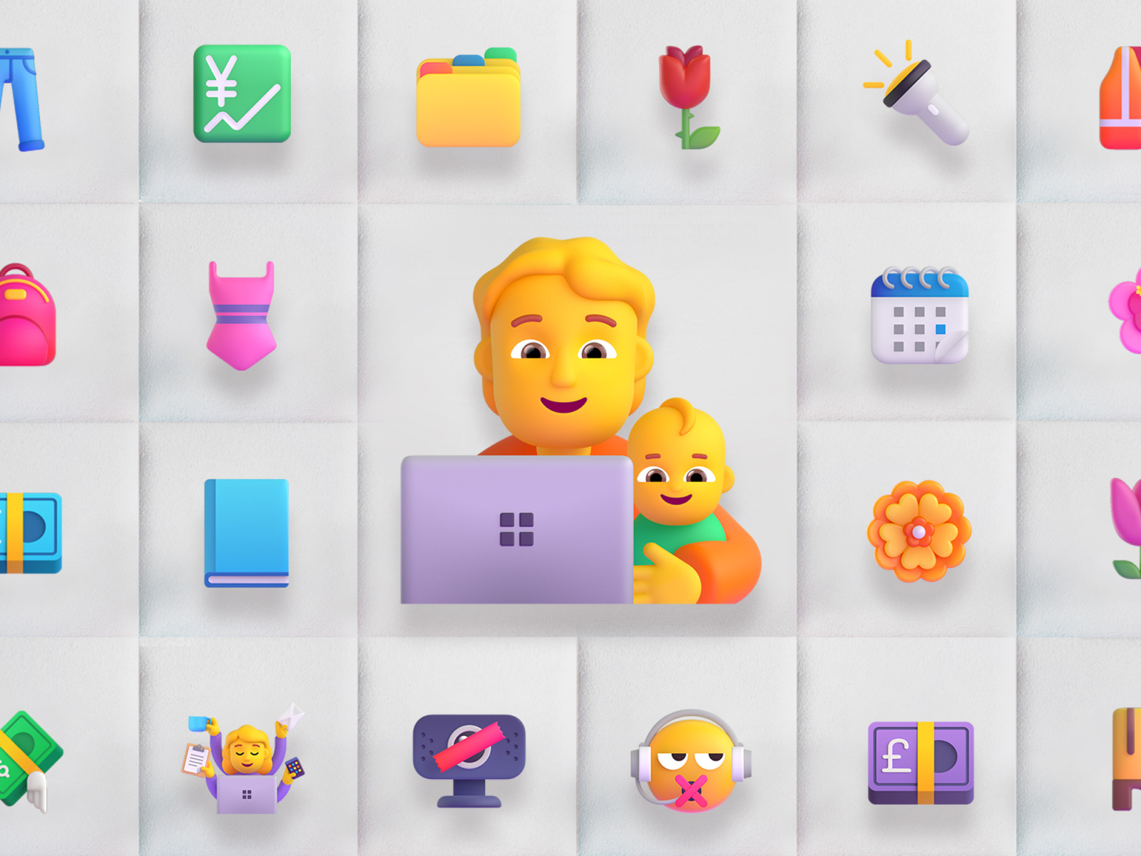 Microsoft Fluent Design —— Emojis 2D II by Leo Natsume on Dribbble