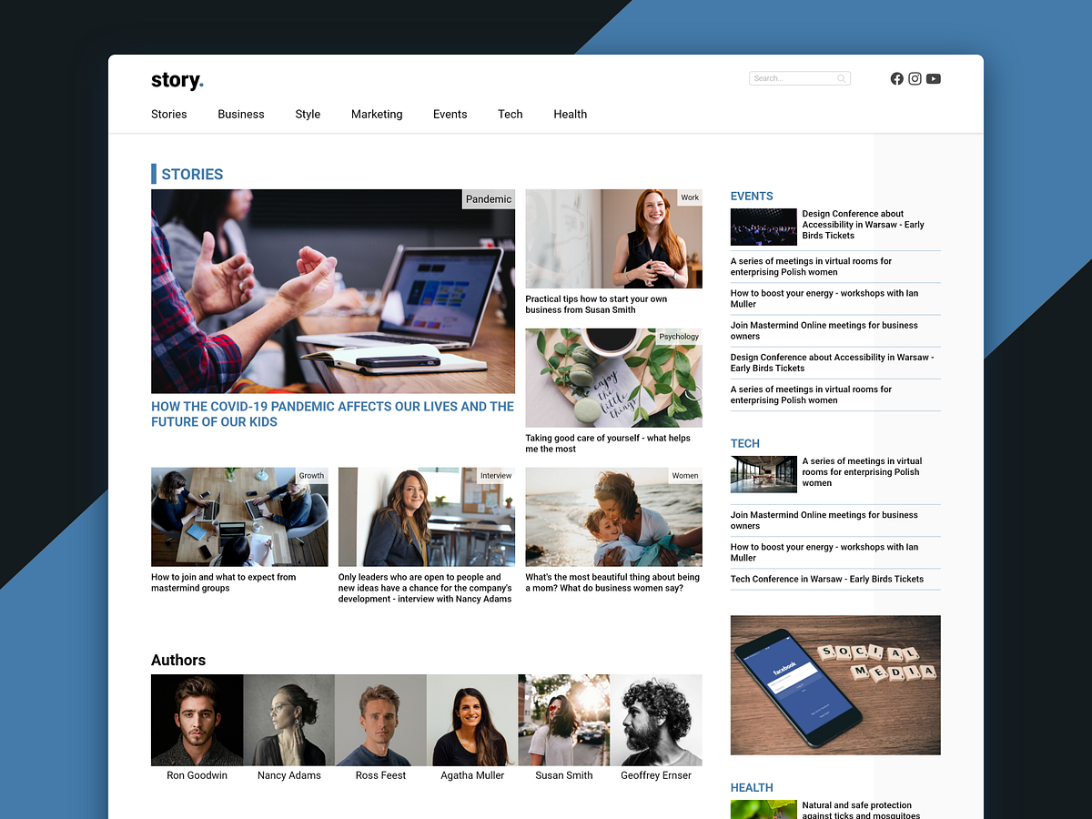 Forum website design by Sandra Uptas on Dribbble