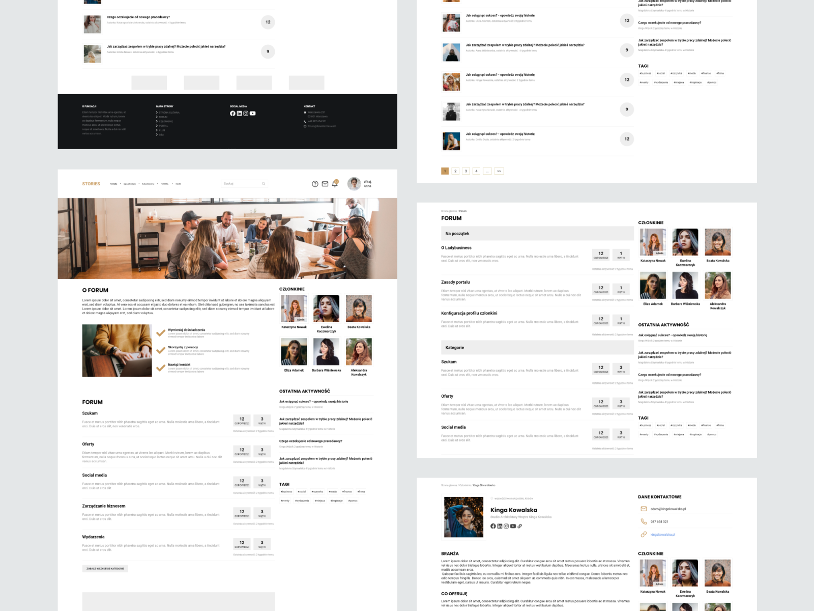 Forum website design by Sandra Uptas on Dribbble