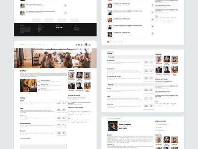 Forum website design by Sandra Uptas on Dribbble