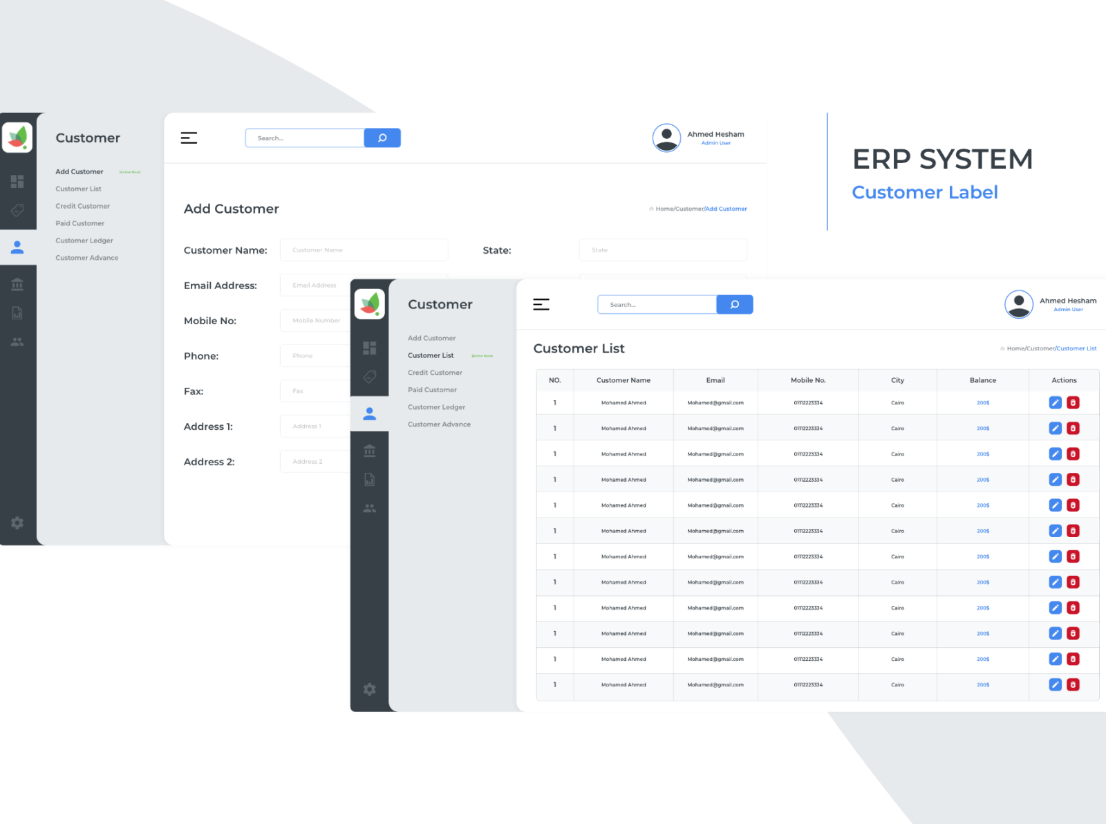 ERP System by Ahmed Hesham on Dribbble
