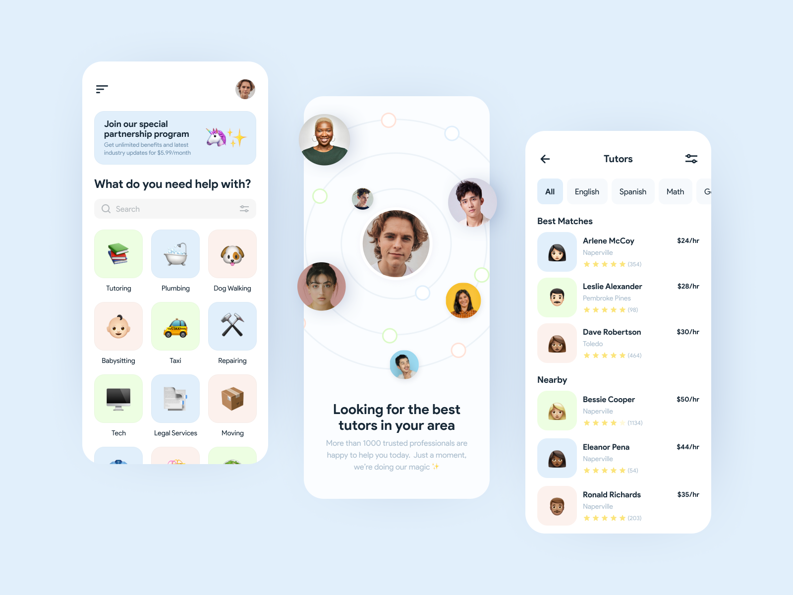 On-demand Jobs & Services Mobile App Concept by Ralabs Design on Dribbble