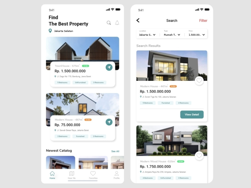 Property App by Galuh akhdandikaa on Dribbble