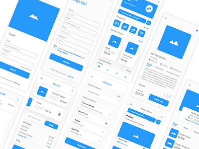 Food Ordering App Wireframe by Alish KC on Dribbble