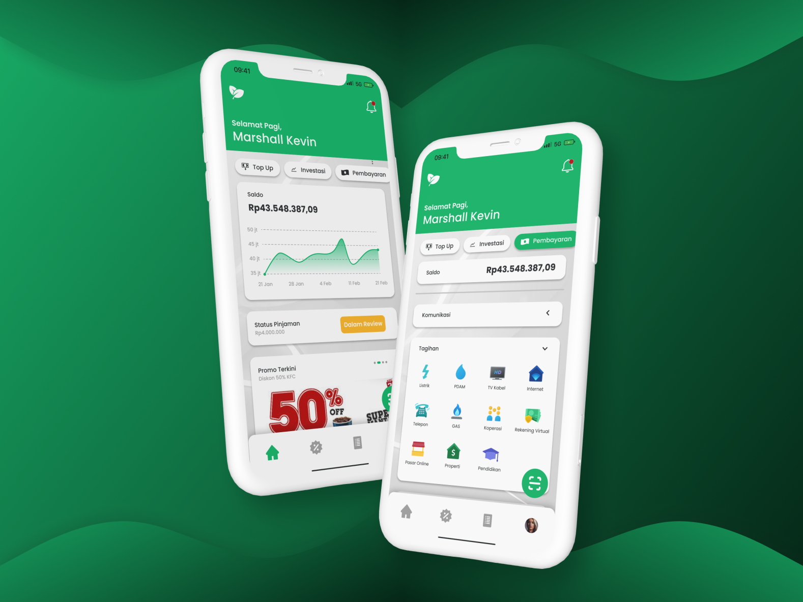 e Wallet Mobile Application by Marshall Kevin on Dribbble
