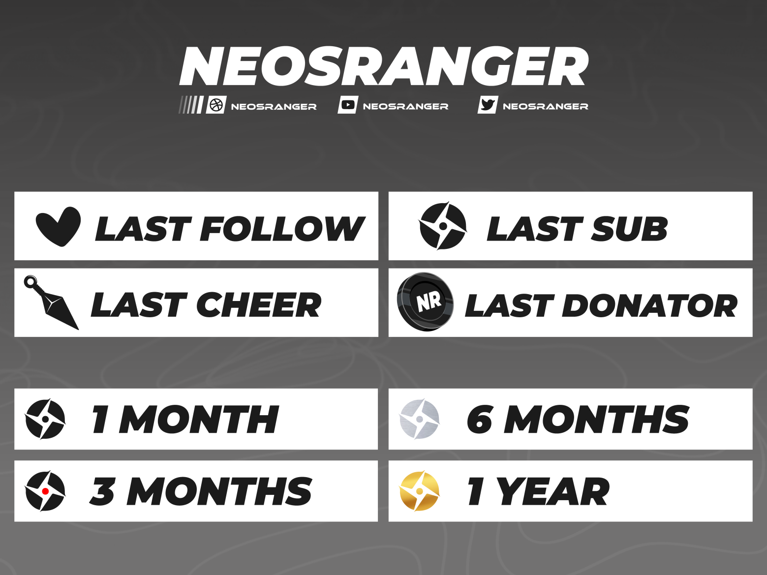 Stream MAP Overlay Assets by NowieGraphics on Dribbble