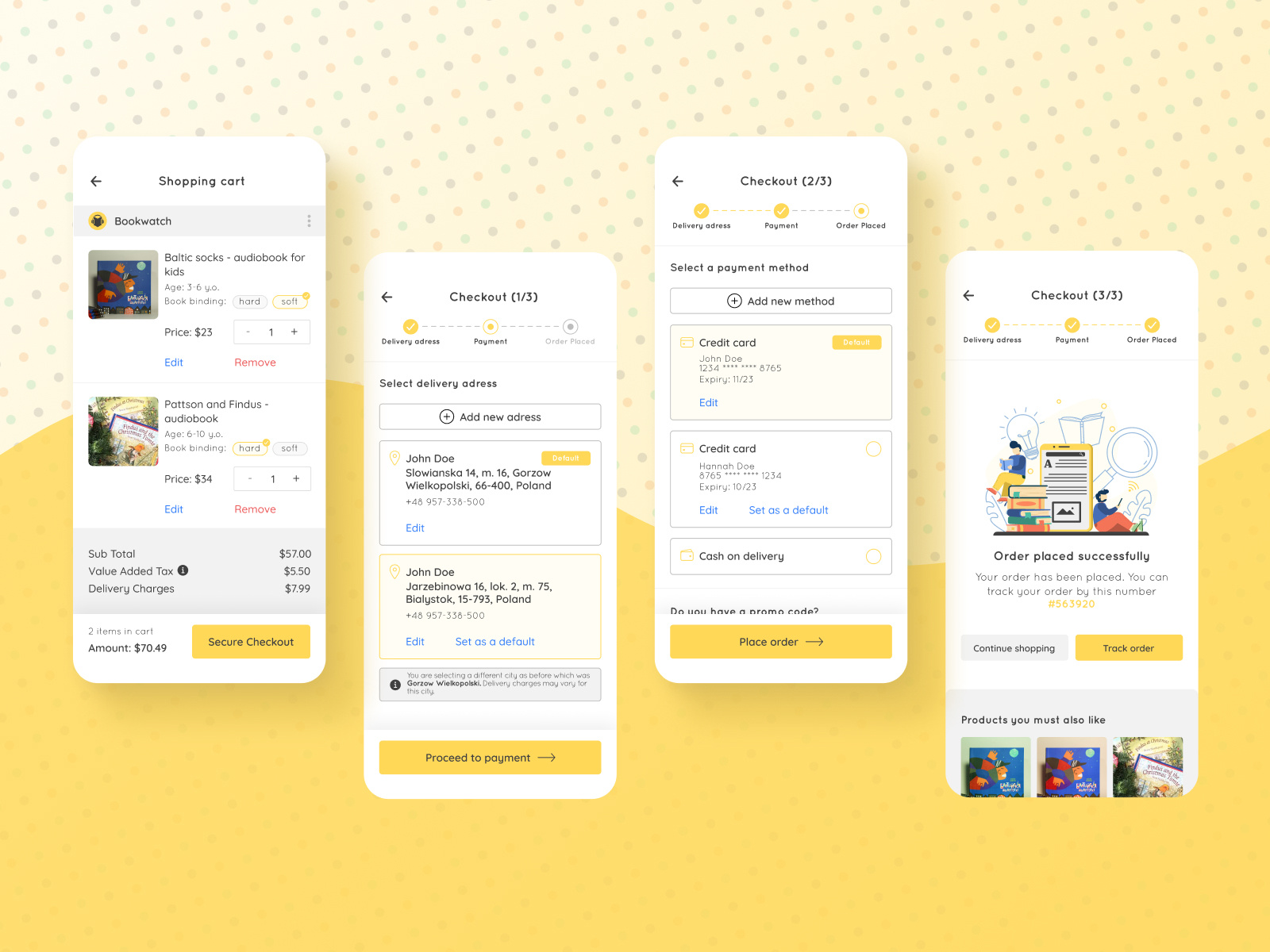 Checkout | UI/UX Mobile Design by Milena Ilyina on Dribbble