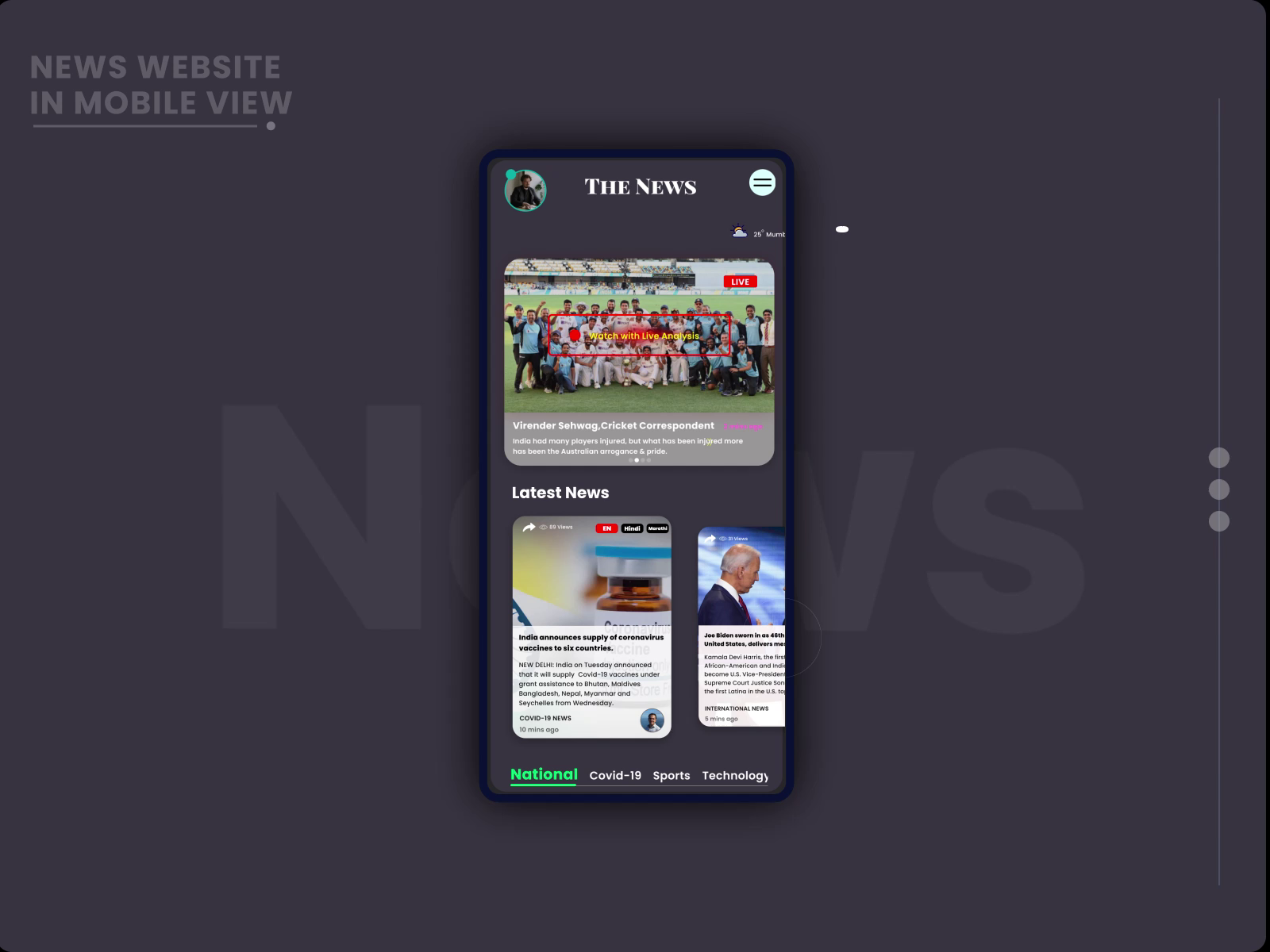 News Webapp Design! by Yatish on Dribbble