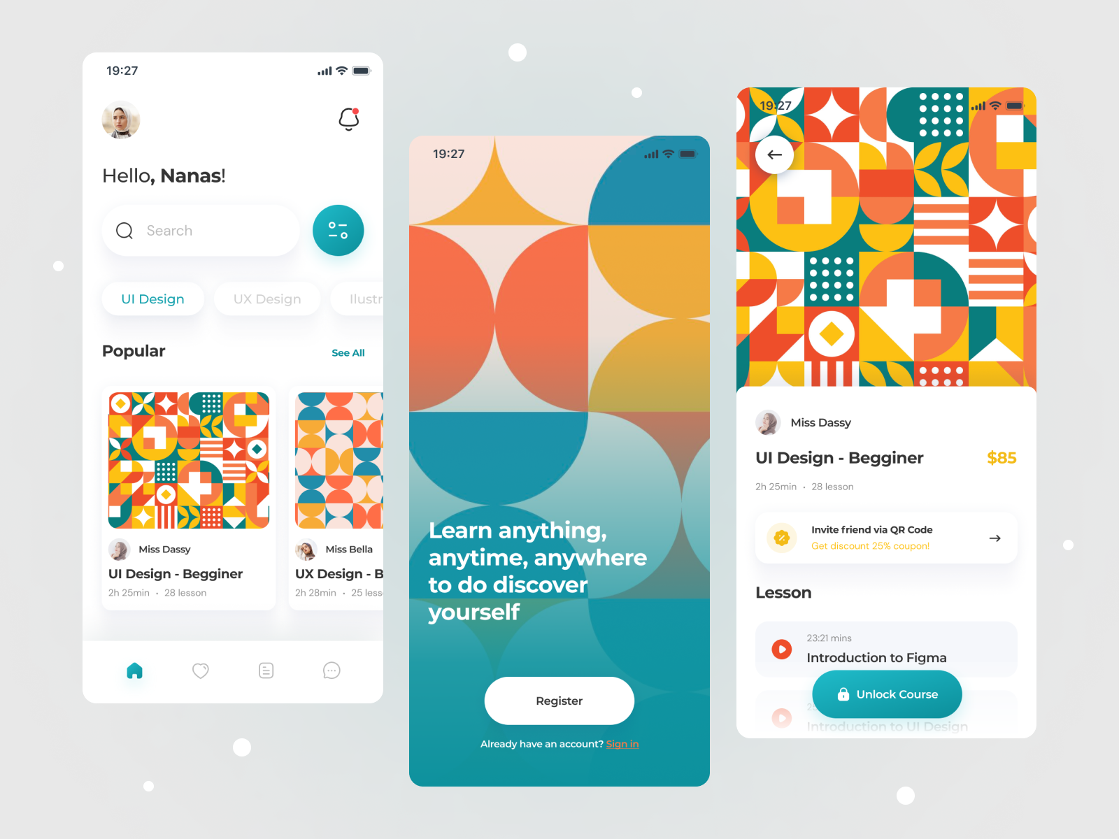 Online Course Mobile App by Sub1 for Sub1 Studio on Dribbble