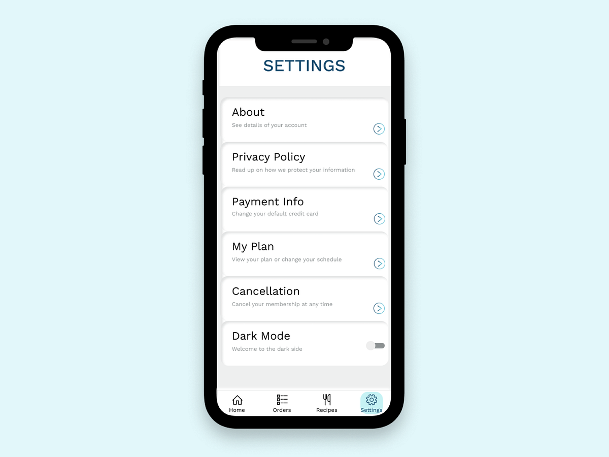 Settings UI designs, themes, templates and downloadable graphic ...