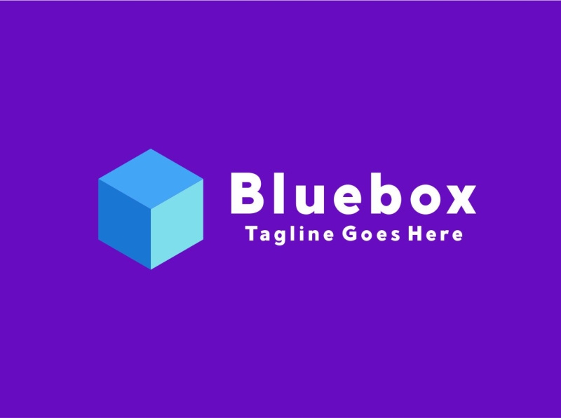 Blue Box With In Logo