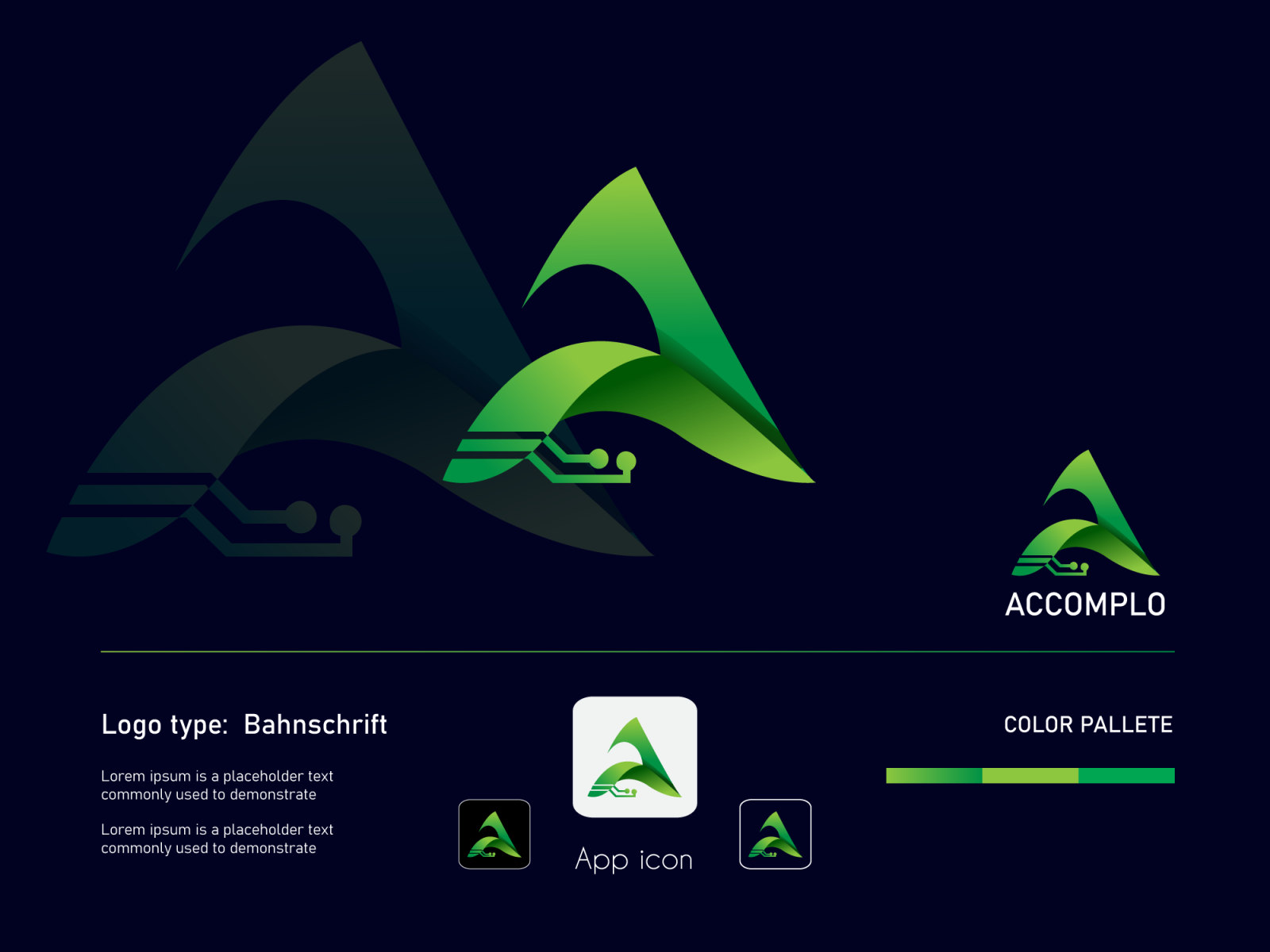 a accpmplo natural tech company logo by Sabbir Ahmed on Dribbble