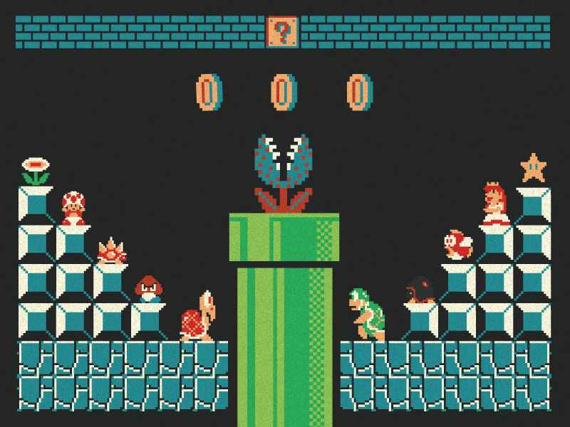 Level 2 Mario WIP by Harlan Elam on Dribbble