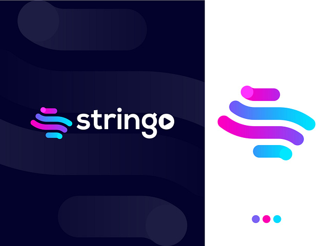 Modern S Logo Design For Online Music Stream App Stringo by Sumon ...