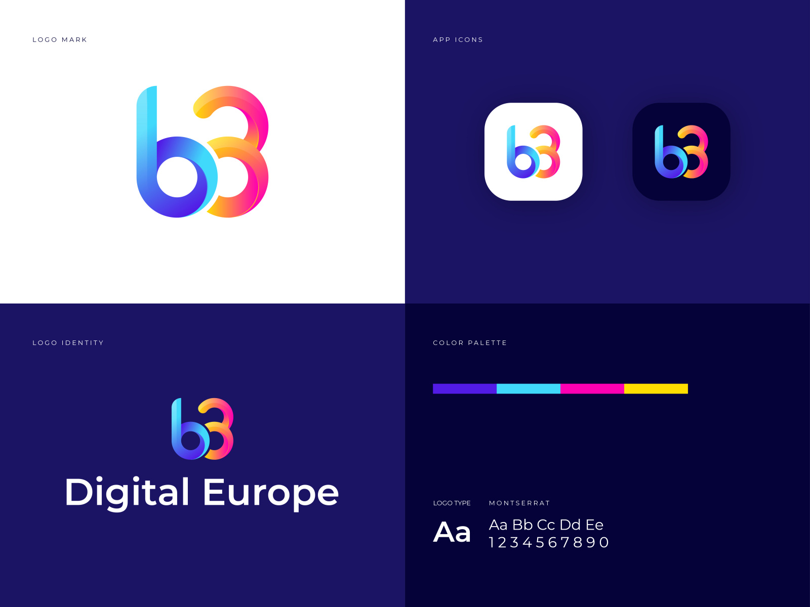 B3 Digital Europe Logo Design(Client Work) by Sumon Yousuf for Reveal ...