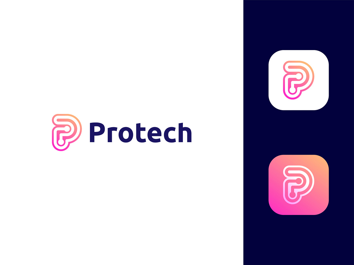 P + Tech Logo Idea by Sumon Yousuf on Dribbble