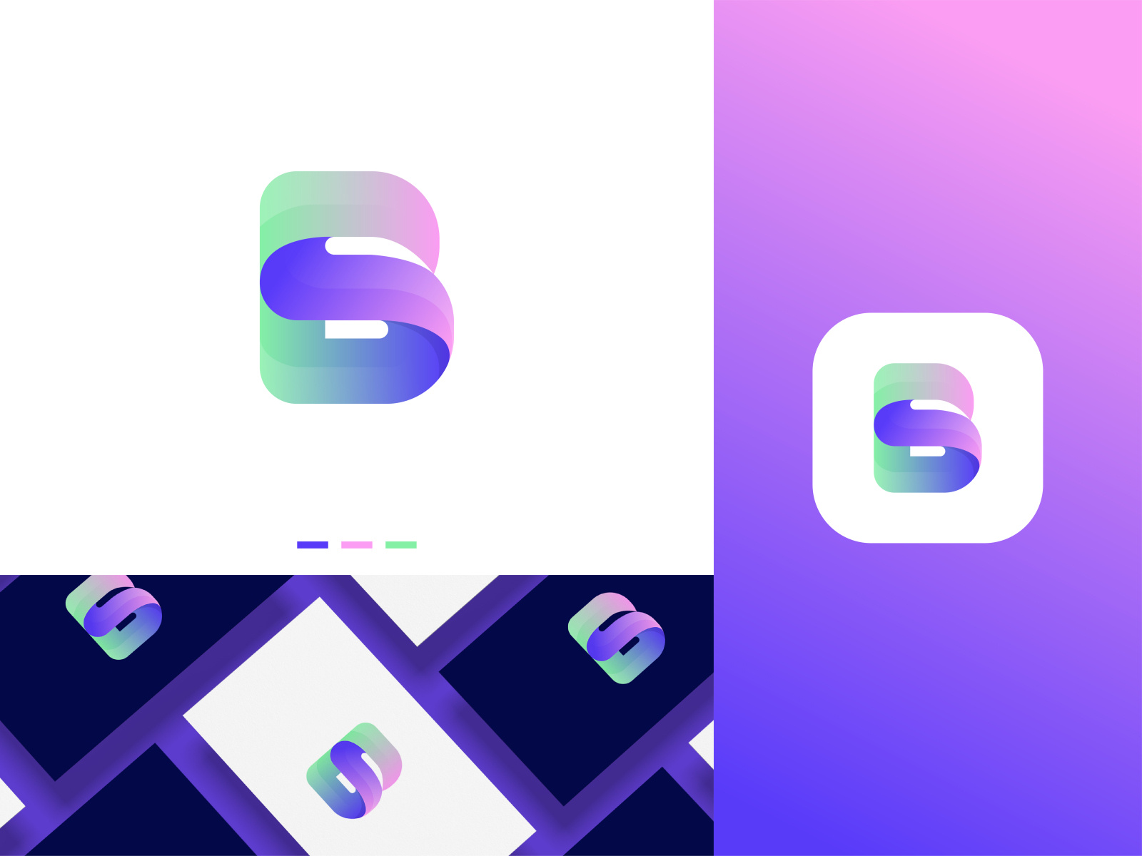 Modern B Letter Design by Sumon Yousuf on Dribbble