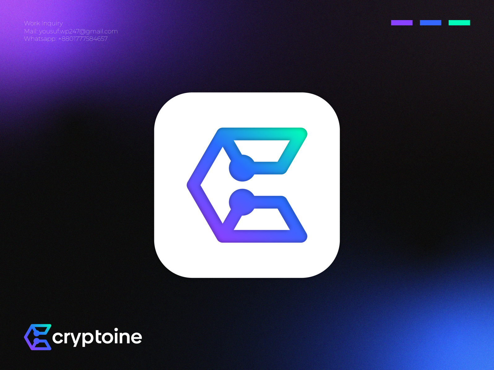 Cryptoine Logo Design | Modern App Logo by Sumon Yousuf on Dribbble