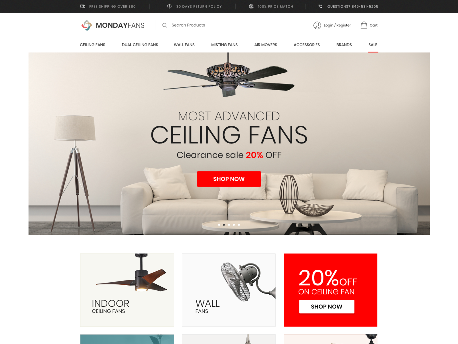 fans online eCommerce website by krishnanunni on Dribbble
