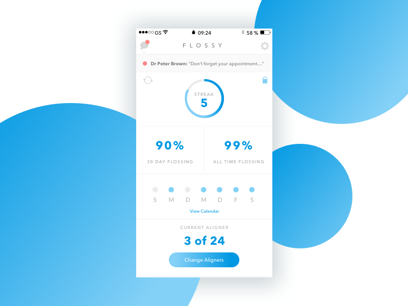 FLOSSY dental app by Jaycee Day on Dribbble