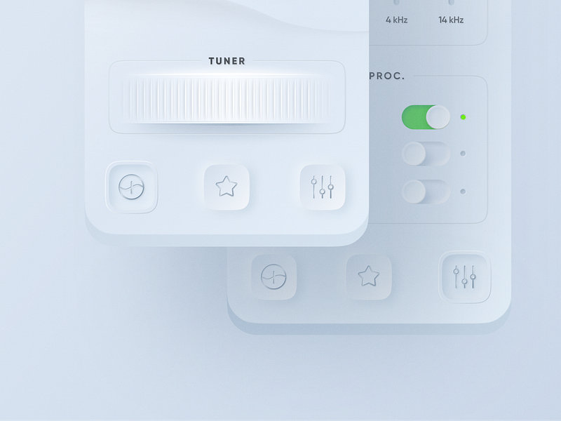 Radio Player App 🎛 | Neumorphic concept by Oleksandr Plyuto 🇺🇦 for ...